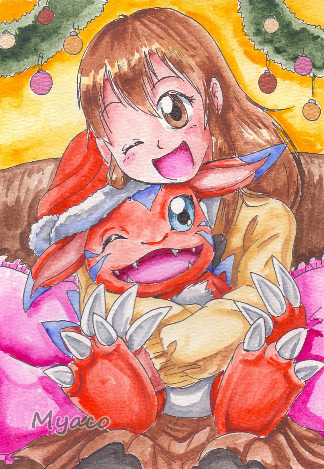 Weihnachten mit dem Freund fürs Leben (Fanart von Myaco auf Animexx.de ...