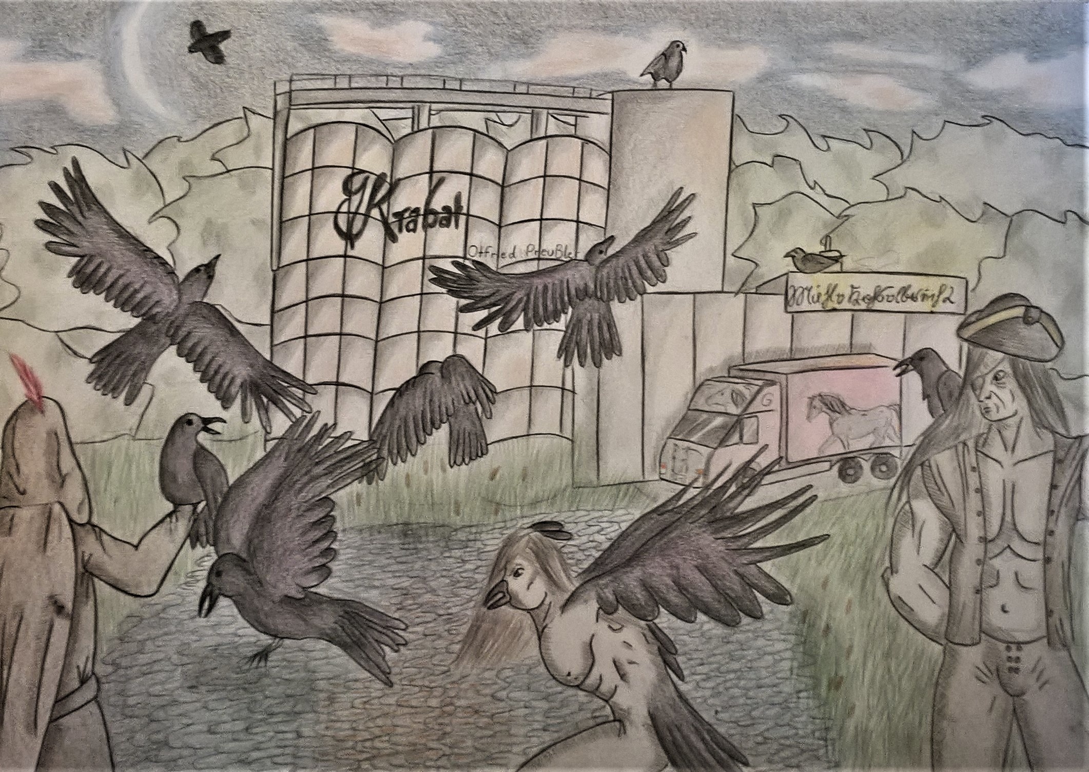 ZD 2018 Runde 4 Buch illustration - krabat (Fanart von WestePest auf ...