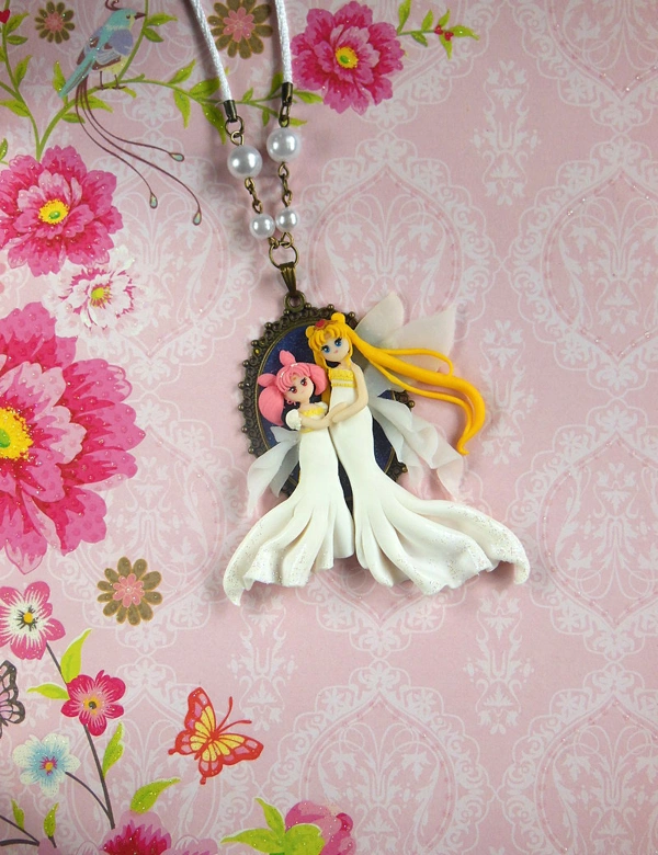 Mutterliebe Kamee Königin Serenity und Chibiusa (Bastelei von Azalien ...