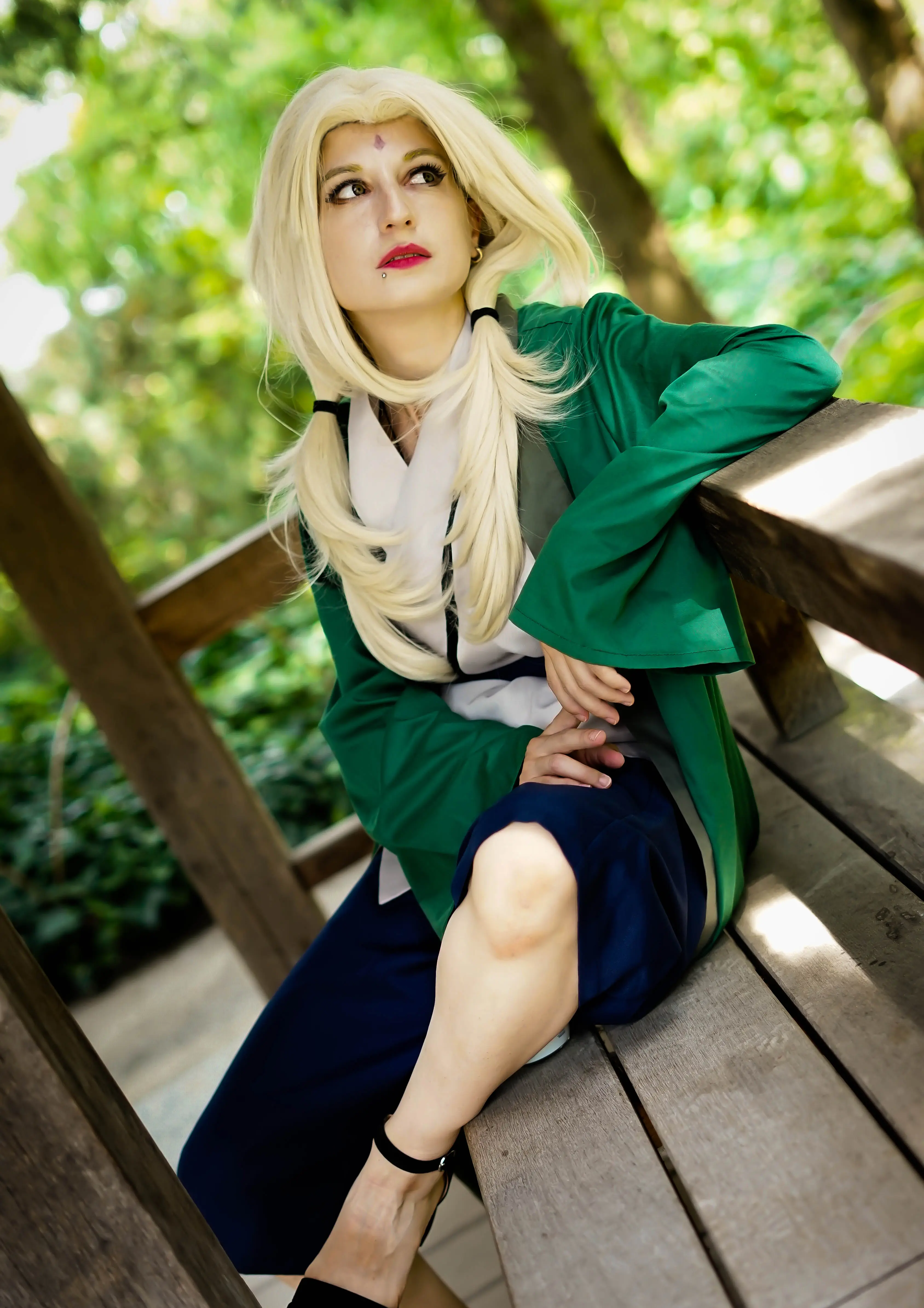 Cosplay De Tsunade Naruto Tsunade Cosplay Perücke Wig Costum Long